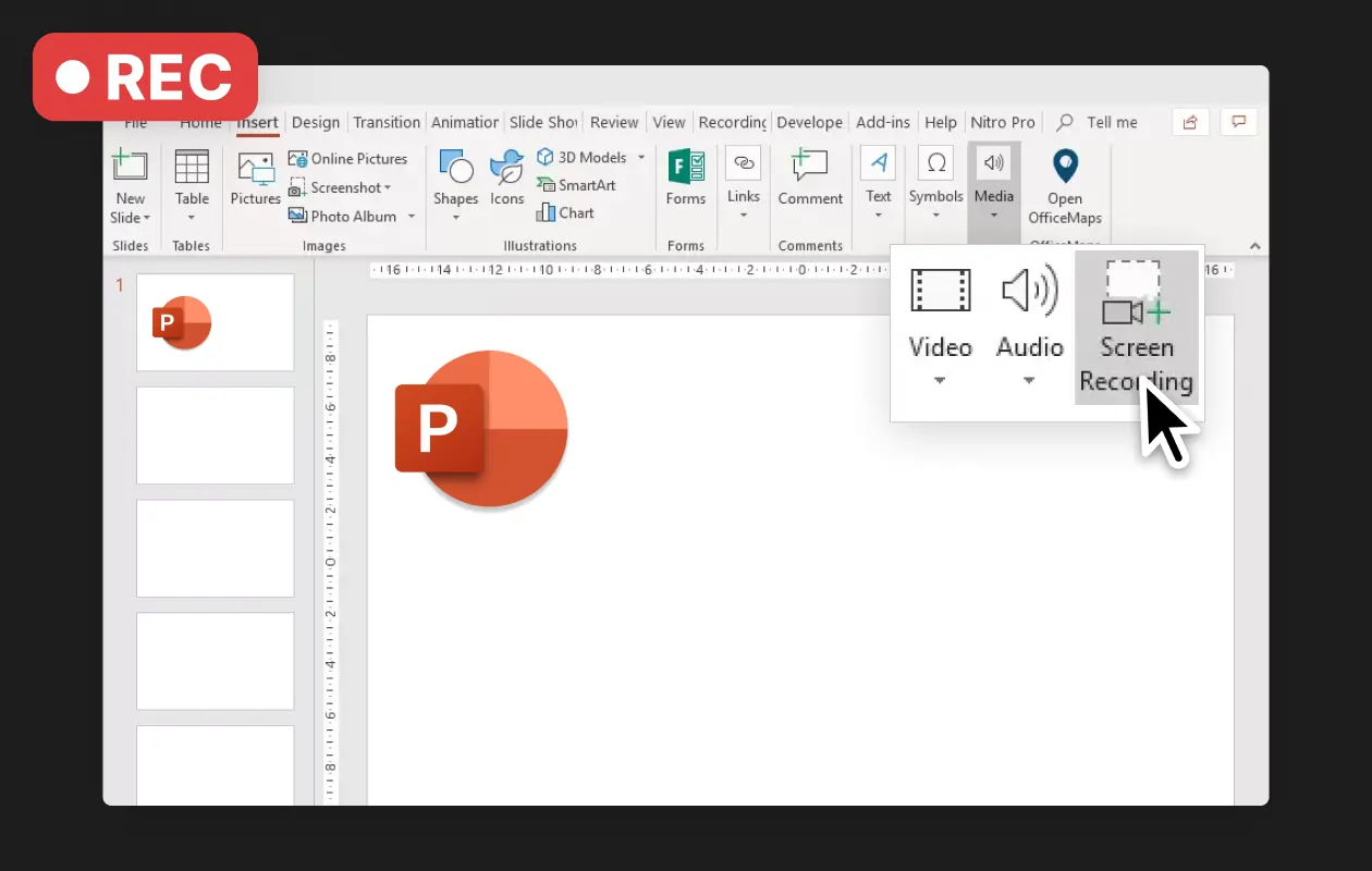 PowerPoint Screen Recording Full Tutorial Easy Step by Step